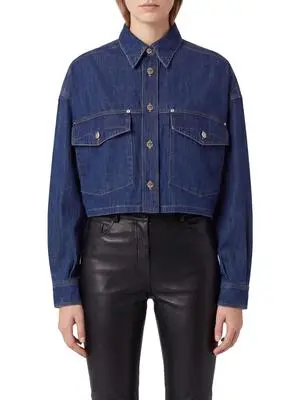 VERSACE Versace Cropped Denim Shirt