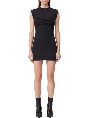 Alexander Wang Sleeveless Jersey Sheath Mini Dress - Black