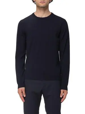 ZANONE Crewneck Wool Blend Jumper With Long Sleeves And Ribbed Trims - Blue