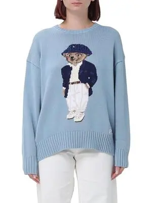 Polo Ralph Lauren Teddy Bear Print Cotton Jumper - Blue