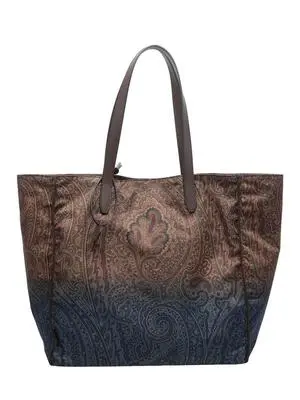 Etro Paisley Print Tote Bag - Brown