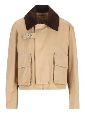 LOEWE Loewe Cotton Jacket With Contrasting Collar