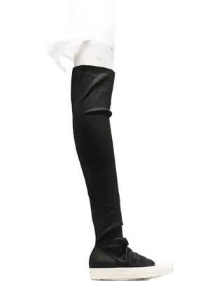 Rick Owens Over-the-knee Denim Boots - Black