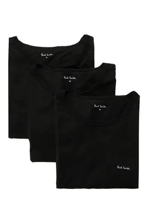 Paul Smith Logo Cotton T-shirt 3pack - Black