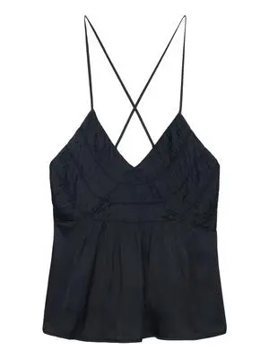 Zadig&Voltaire Cayonne Satin Camisole - Black