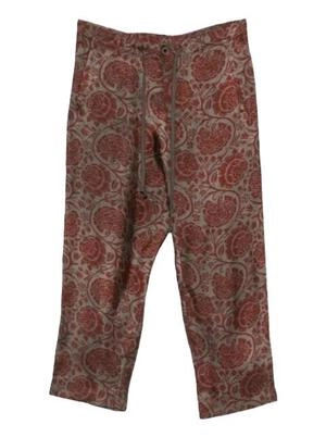 UMA WANG Perch Floral Print Drawstring Pants - Grey/red