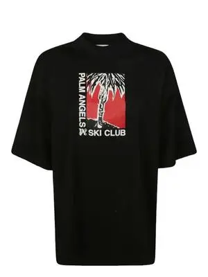 Palm Angels Palm Angels Patterned Printed T-Shirt Black