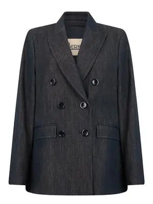 Herno Double-breasted Blazer - Dark