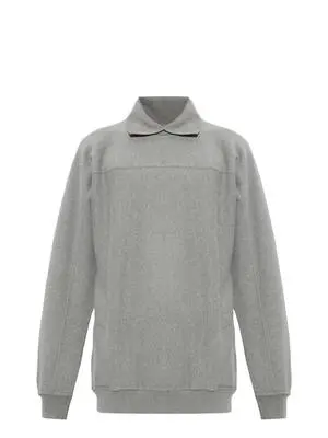 DARKPARK Oversized Long-sleeve Polo Shirt - Grey