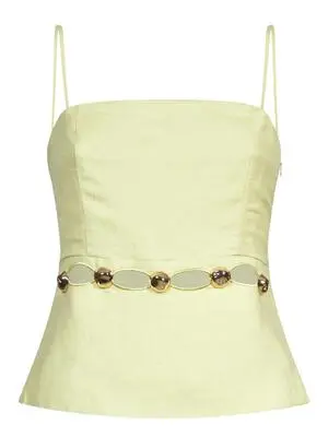 Simkhai Simkhai Embellished Bustier Top Yellow