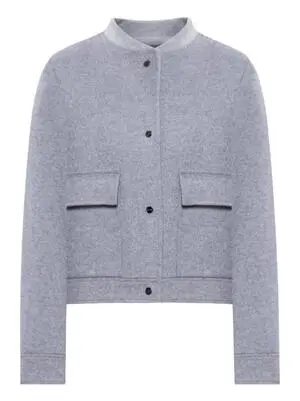 Herno Button-up Bomber Jacket - Grey
