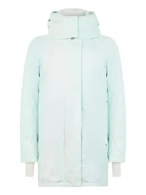 Herno Zip-up High Neck Coat - Light Blue