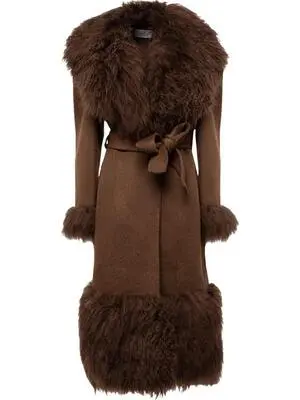Giuseppe Di Morabito Tie Waist Long-sleeved Coat - Brown