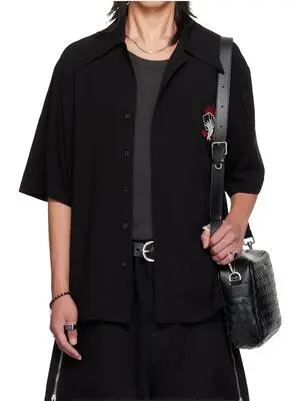 LU'U DAN Uniform Shirt - Black