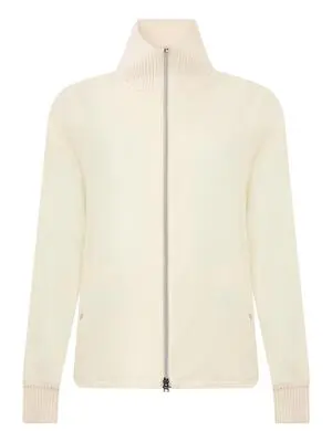Herno Zip-up Cashmere Jacket - Light-colored