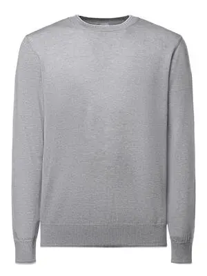 ELEVENTY Eleventy Long-Sleeve Knit Top With Contrasting Accents