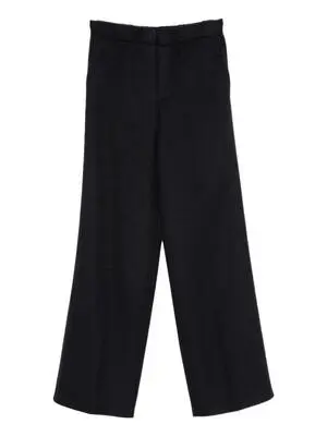 SEMICOUTURE Straight Leg Trousers - Black