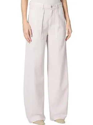 AGOLDE Low Curve Utility High Rise Tapered Jeans - Bone