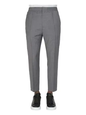 Hugo Boss Harlys Checked Trousers - Gray