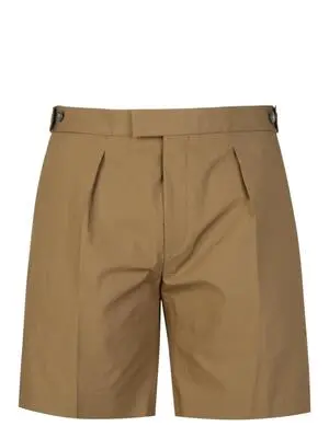 HUGO BOSS Hugo Boss Button Detailed Pleated Shorts
