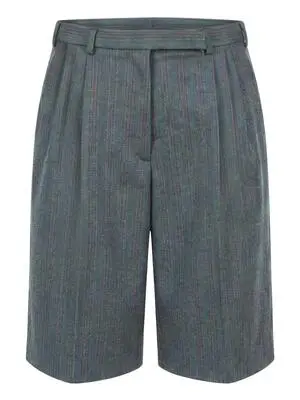 JIL SANDER Striped Utility Shorts - Asphalt