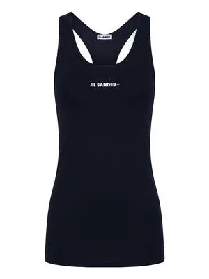 JIL SANDER Technical Fabric Tank Top 127 - Black