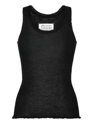 MAISON MARGIELA Wool Tank Top - Nero
