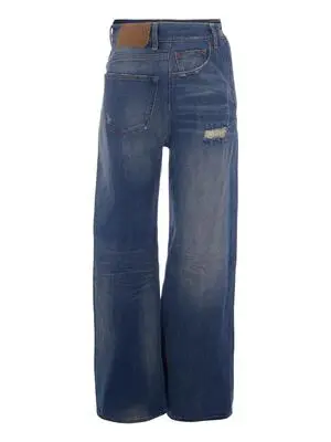 MAISON MARGIELA MM6 MAISON MARGIELA High-Rise Wide-Leg Jeans