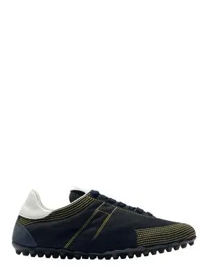 MAISON MARGIELA MAISON MARGIELA Cotton Sneaker With Lace-Up Closure And Suede Detailing Blu