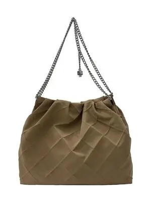 Tory Burch Fleming Nandlon Mini Hobo Handbag - Praline