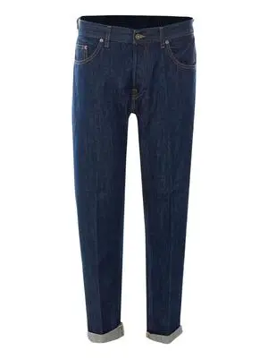 DONDUP Slim Tapered Jeans - Navy