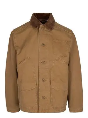 Filson Cotton Chore Jacket With Corduroy Collar - Kangaroo