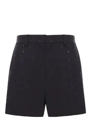 Max Mara Siberia Mini Tailored Shorts - Black