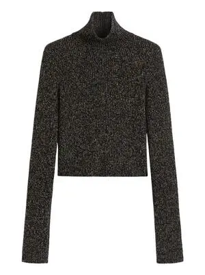 MAX MARA MAX MARA High Neck Zip-Up Knit Sweater