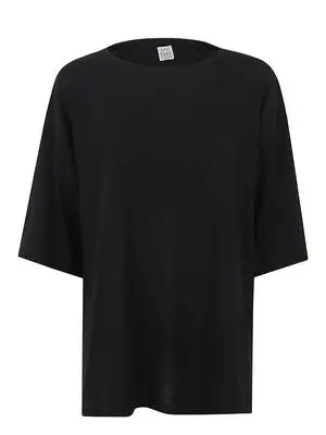 TOTEME TOTEME Longline Knit Tee Black