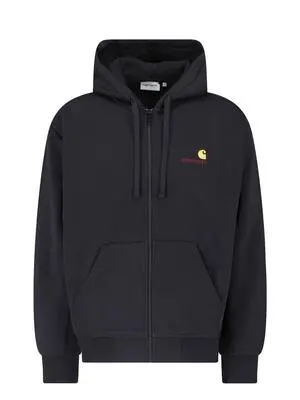 Carhartt Work In Progress Graphic Zip-up Hoodie - Black