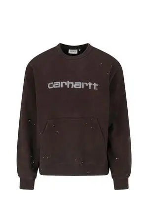 Carhartt Work In Progress Graphic Crewneck Sweatshirt - Brown