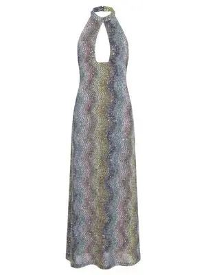 Missoni Sleeveless Halterneck Maxi Dress - Multicolor