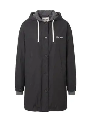 Miu Miu Hooded Caban - Multicolor