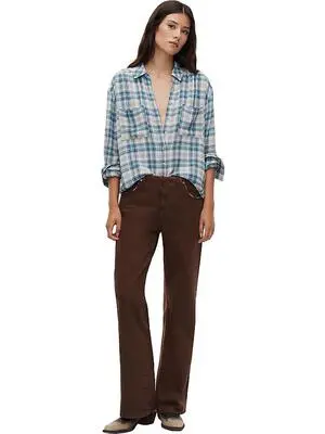 PILCRO Pilcro Isla Clean Waist Mid-Rise Stovepipe Jeans