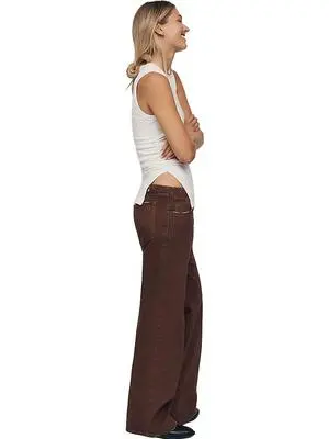 PILCRO Isla Clean Waist Mid-rise Stovepipe Jeans - Brown