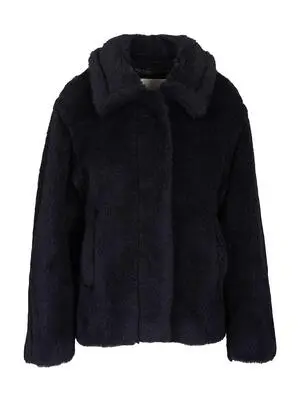 MAX MARA Max Mara Fuggito Short Teddy Single Breasted Coat