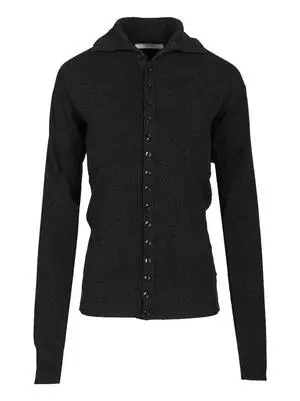 LEMAIRE LEMAIRE Ribbed Trim Turtleneck Cardigan