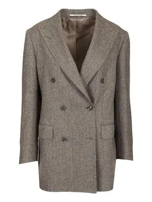 Tagliatore Double-breasted Blazer - Gray