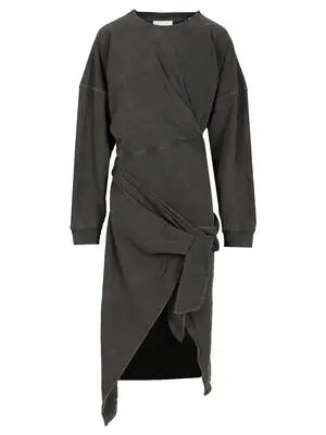 Isabel Marant Étoile Sandrina Long Sweatshirt Dress - Black