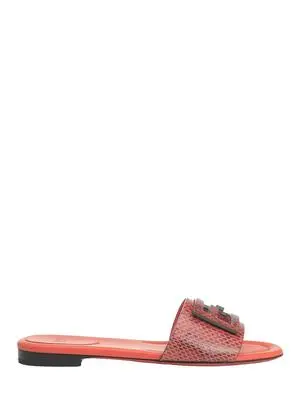 Fendi Baguette Slides - Red
