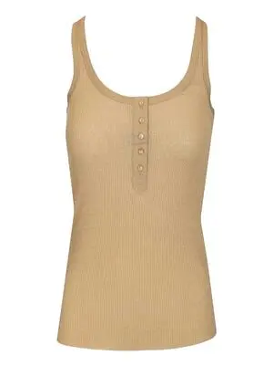 Isabel Marant Étoile Helma Ribbed Silk Jersey Tank Top - Cream