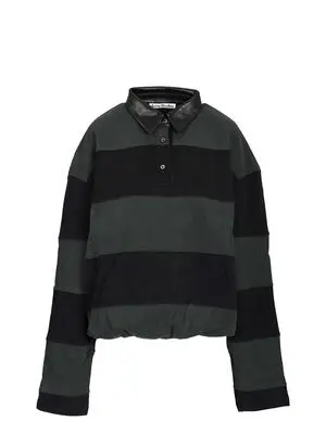 Acne Studios Striped Polo Sweater - Green