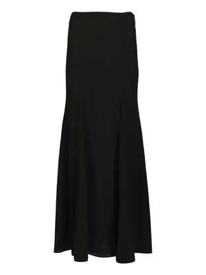 ROTATE BY BIRGER CHRISTENSEN High-waist Maxi Mermaid Skirt - Black