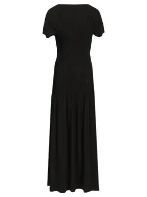 TOTEME Pleated Jersey Dress - Black